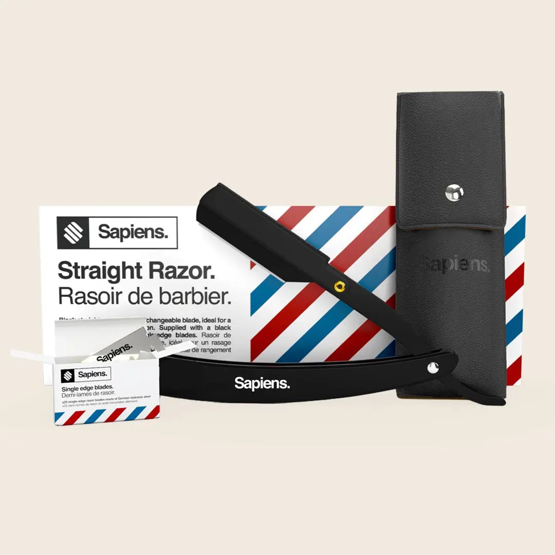 Rasoir de Barbier en Inox avec 25 Lames Offertes | Sapiens
